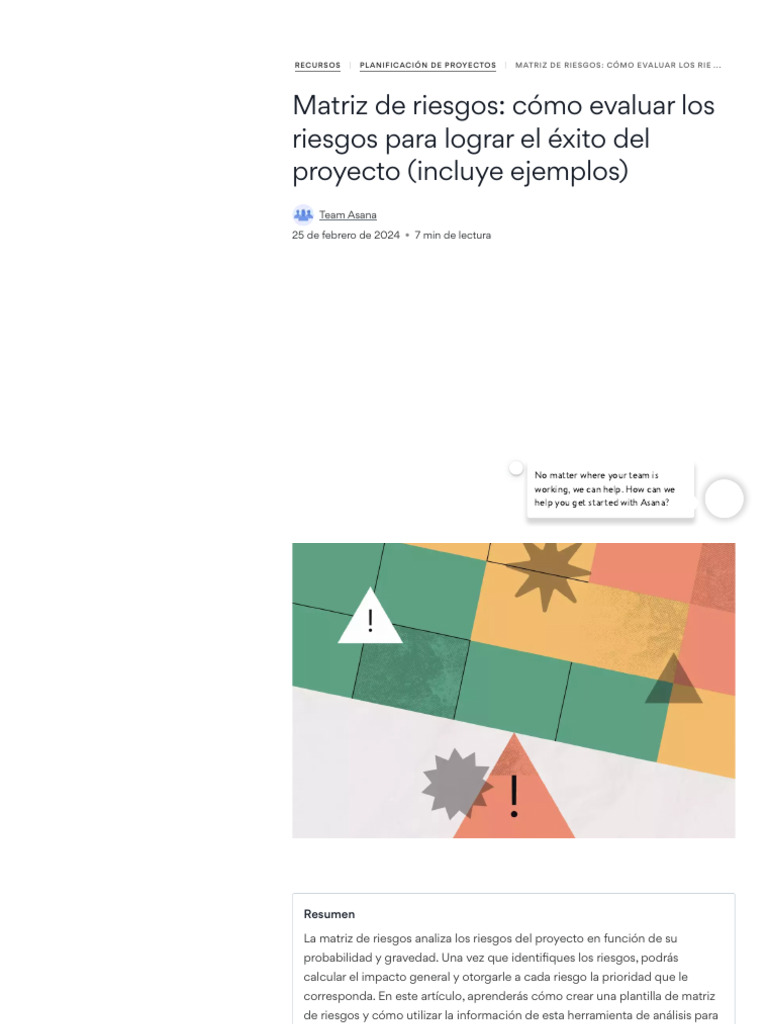 Matriz de Riesgos - Cómo Evaluar Los Riesgos para Lograr El Éxito Del ...