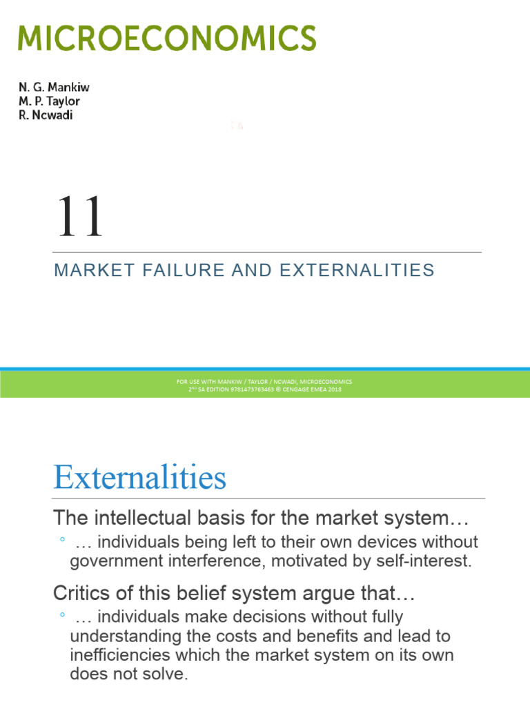 11 Market Failure and Externalities | PDF | Externality | Microeconomics
