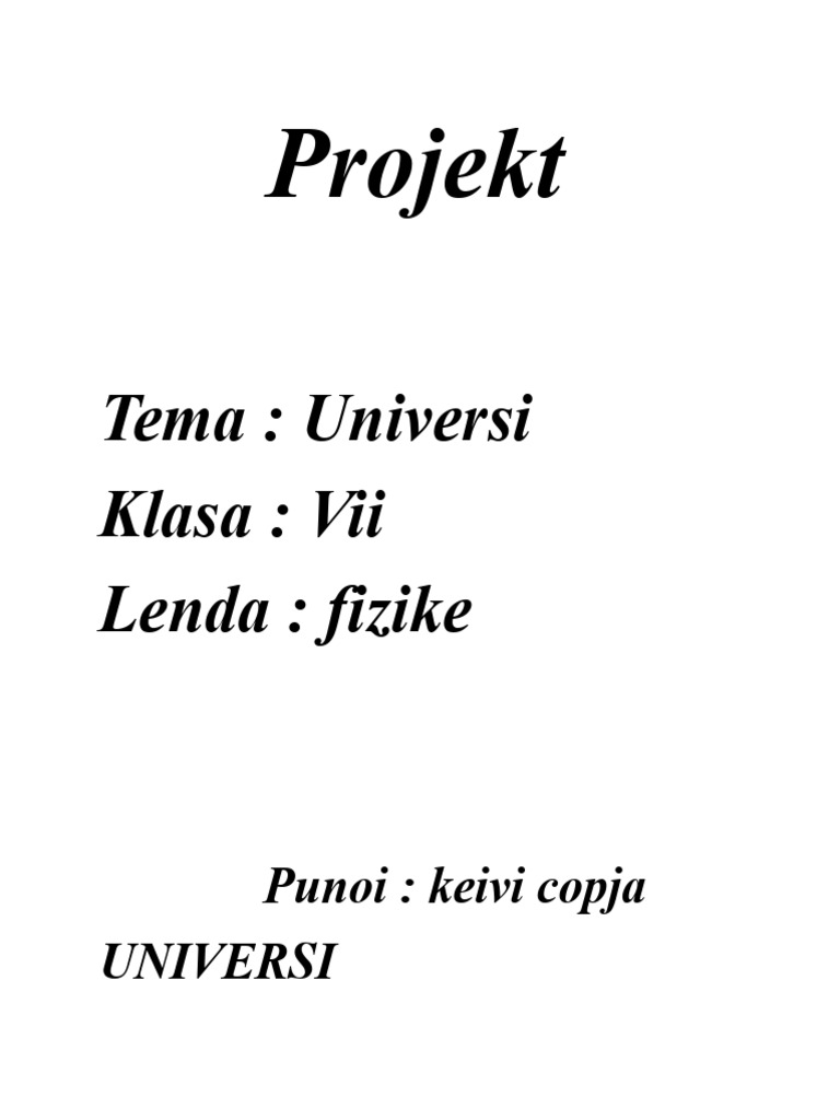 Projekt | PDF
