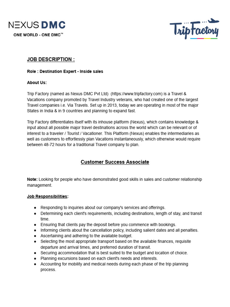 Destination Expert | PDF | Tourism