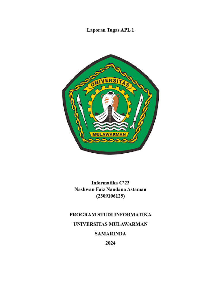 Laporan Tugas APL 1 | PDF
