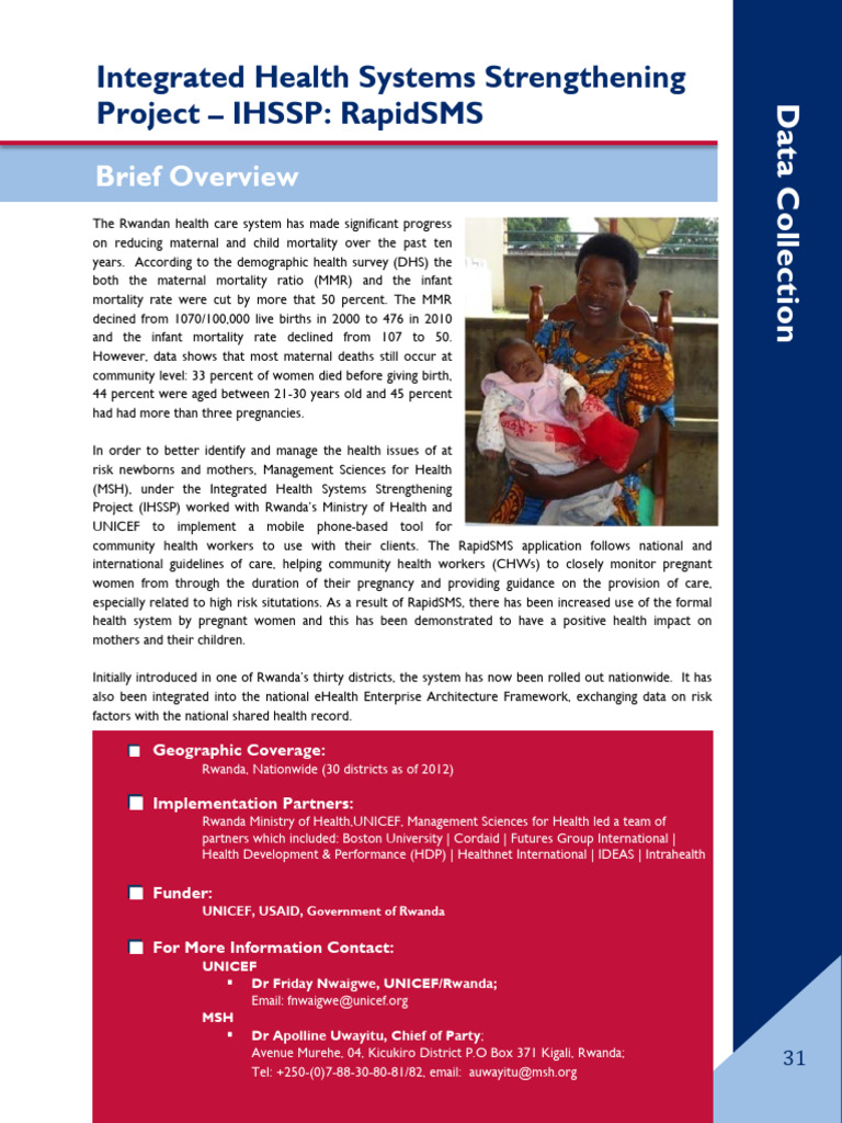 Integrated Health Systems Strengthening Project Ihssp | Download Free PDF | Maternal Death ...