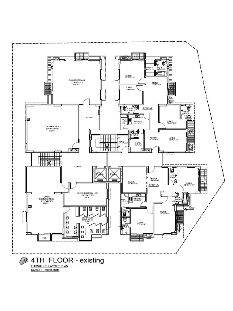 EDU NOVUS Level 04 Floor Layout 2024 Existing | PDF