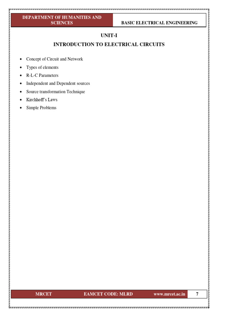Introduction to Electrical Circuits | PDF | Series And Parallel Circuits | Electrical Network