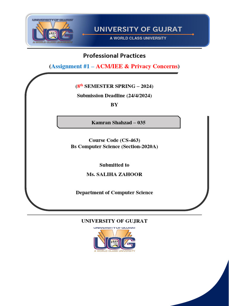 PP Assignment#1 - (20014119-035) | PDF | Privacy | Social Media
