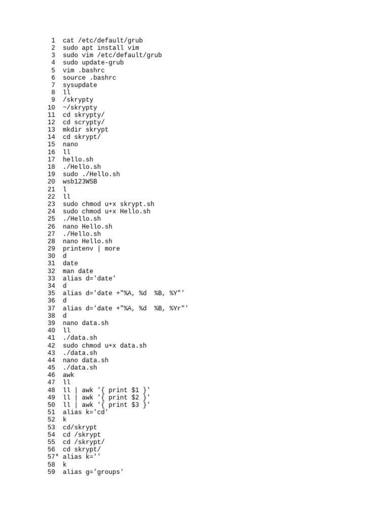 Linux Command Line Scripting Guide | PDF | Computers