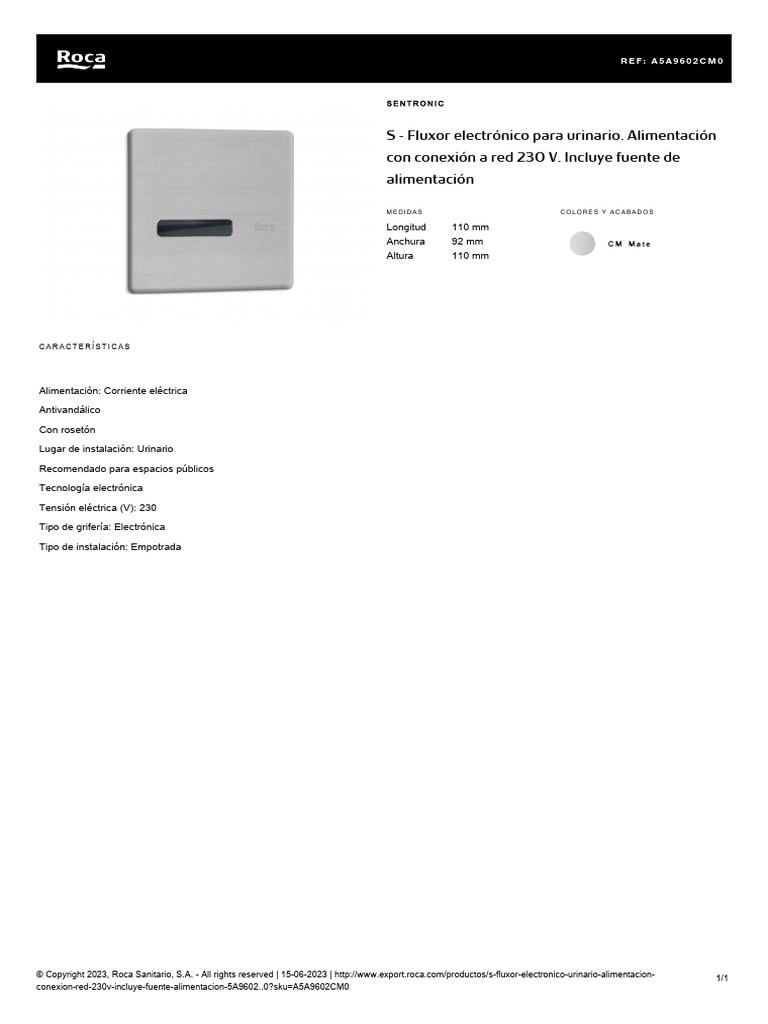 Fluxor Electronico Urinario A 230V | PDF | Electricidad | Ingenieria ...
