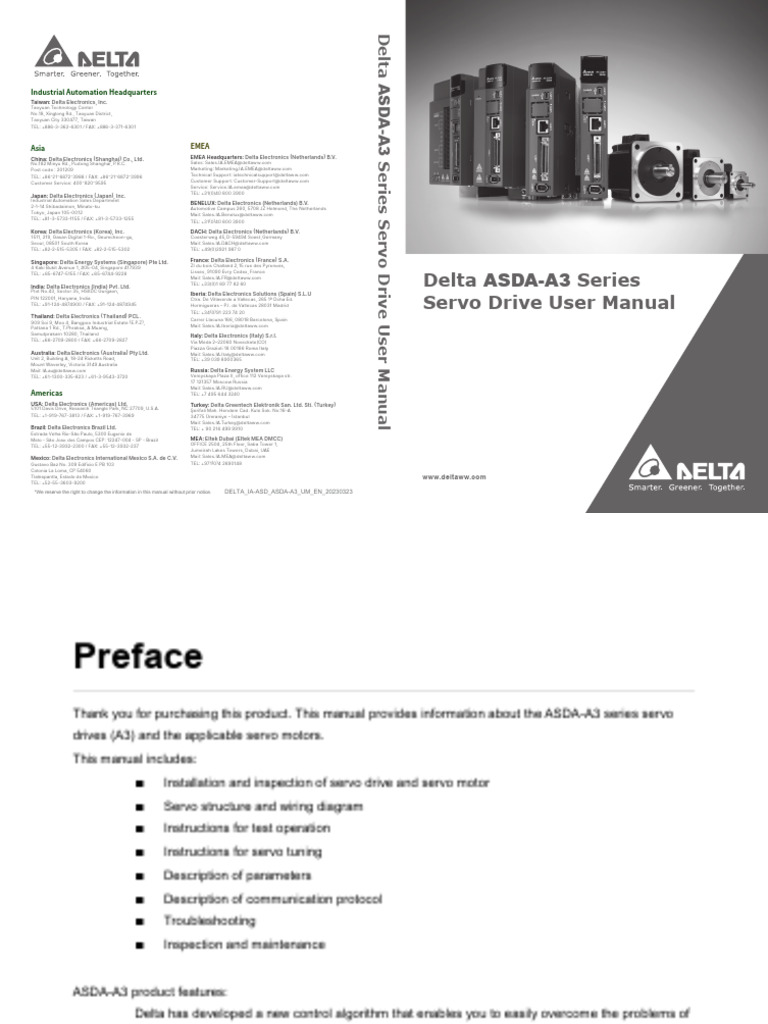 Delta Ia-Asd Asda-A3 Um en 20230323 | Download Free PDF | Electrical Wiring | Electrical Components
