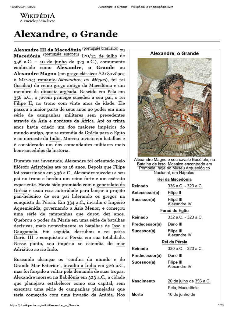 Morte de Alexandre, o Grande | PDF | Alexandre, o Grande | Império ...