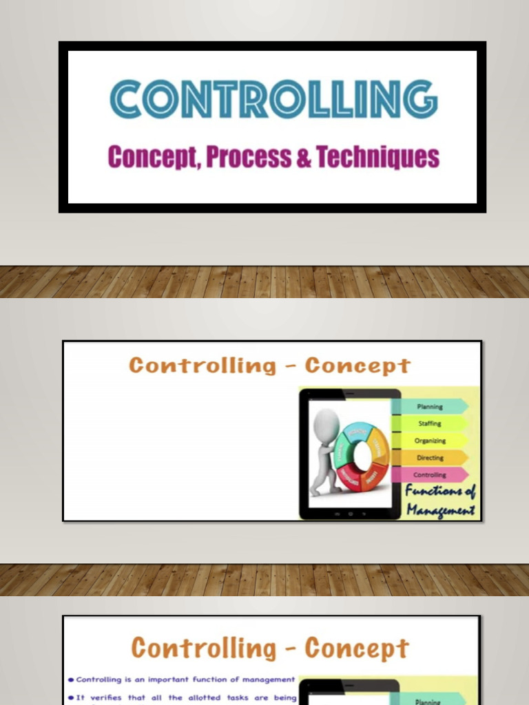 Controlling (Concept, Process, Techniques) | PDF