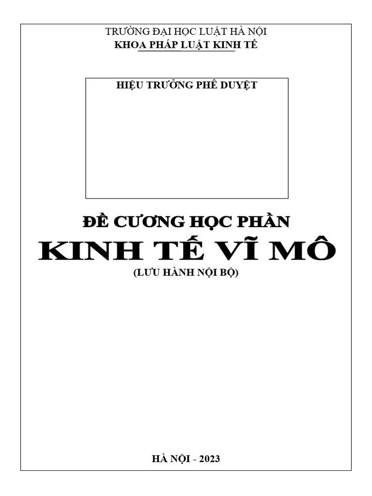 Kinh tế vĩ mô - CLC - 2TC | PDF