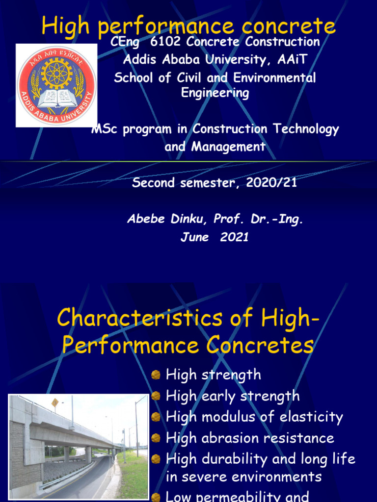 12 - High Performance Concretre | PDF | Concrete | Cement