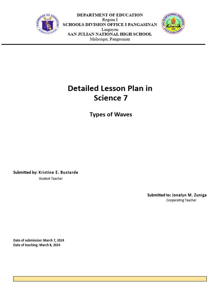 Types of Waves | PDF | Waves | Electromagnetic Radiation