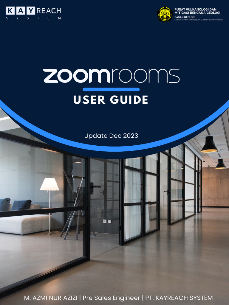 User Guide Zoom Rooms PVMBG Desember 2023 v1.1 | PDF