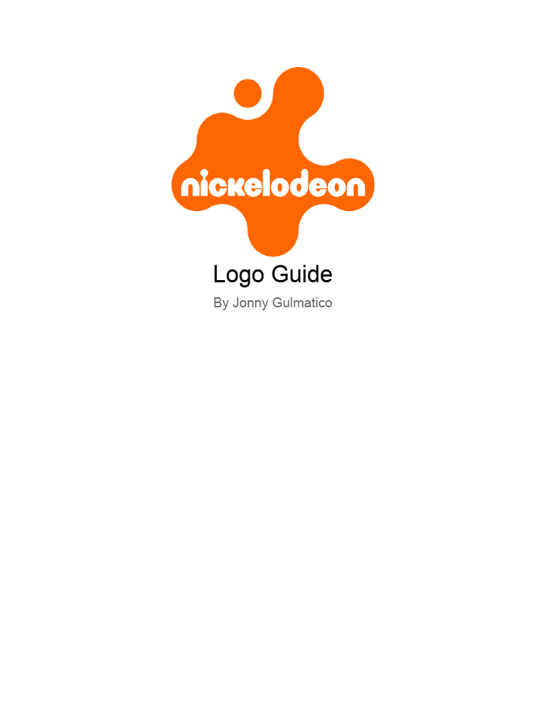 Nickelodeon Logo Guide by Mickeyfan123 Dgetjy6 | PDF | Logos