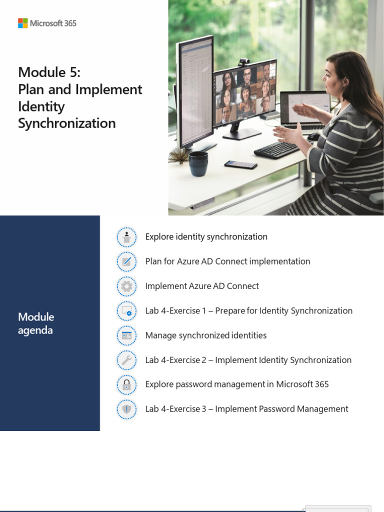 Ms 100t00a Enu Powerpoint 05 | PDF | Active Directory | Microsoft Azure