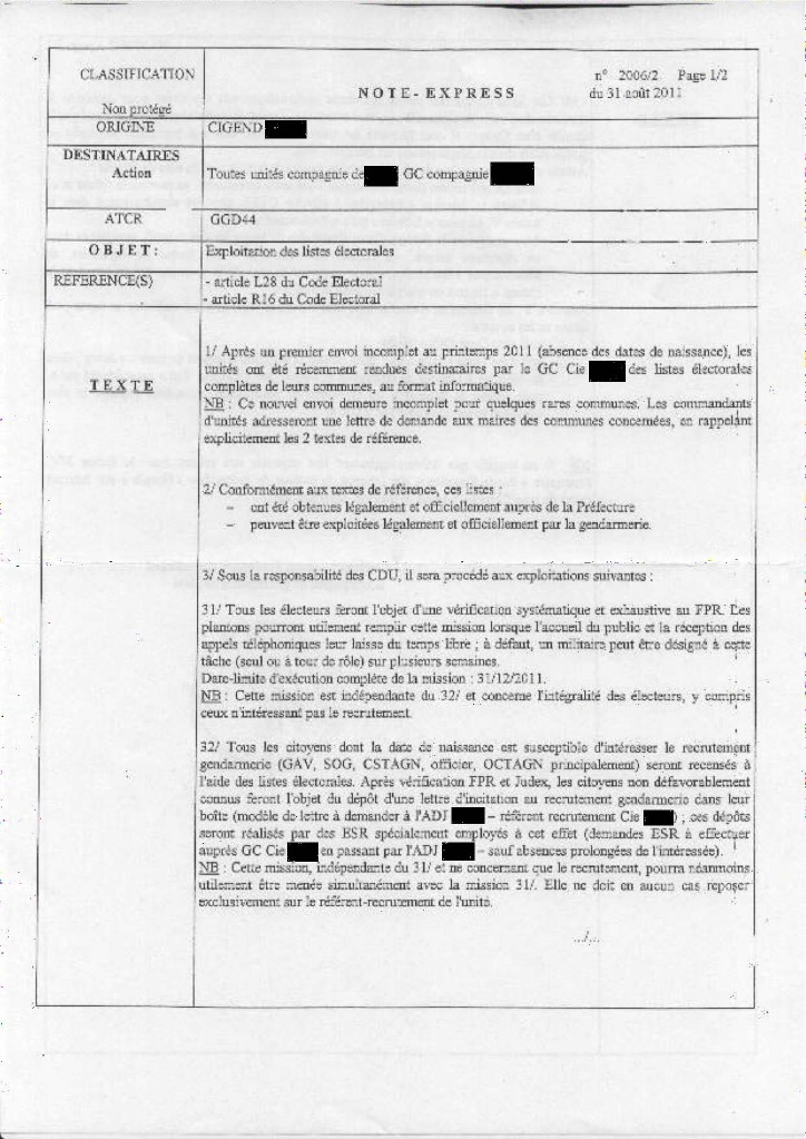 Note de Service | PDF