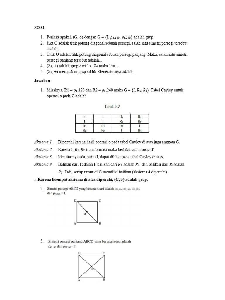 Soal Dan Jawaban GT Kel9 | PDF