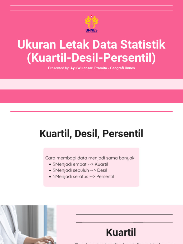 Ukuran Letak Data Statistik (Kuartil-Desil-Persentil) | PDF