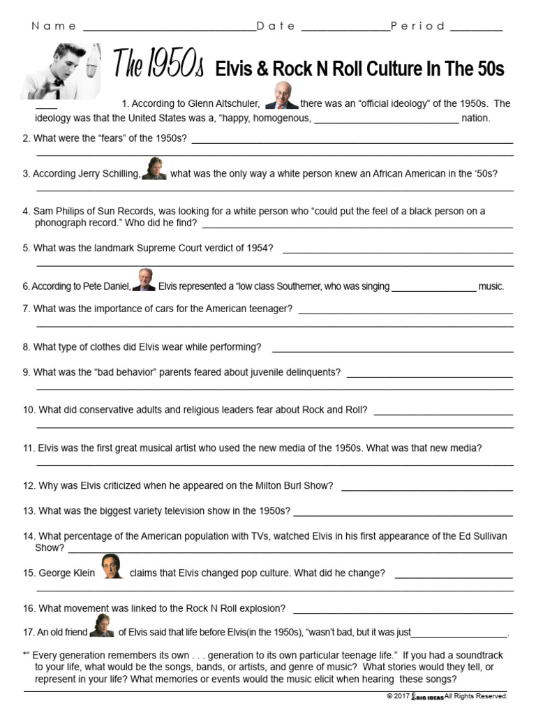 Elvis and 1950s Rock N Roll Culture | PDF | Elvis Presley | Rock And Roll