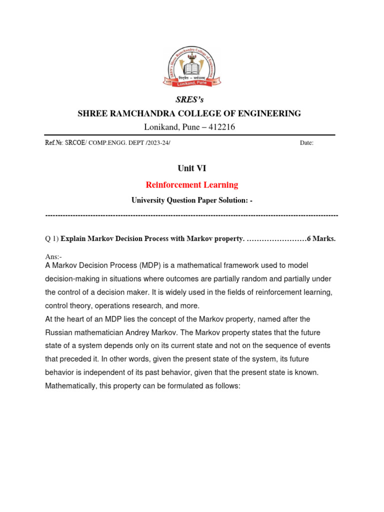 DL Unit 6 QP Solution | PDF | Deep Learning | Artificial Neural Network