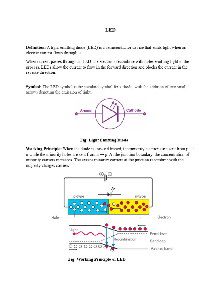 LED PhotoDiode & Solar Cell | PDF | Light Emitting Diode | Solar Power