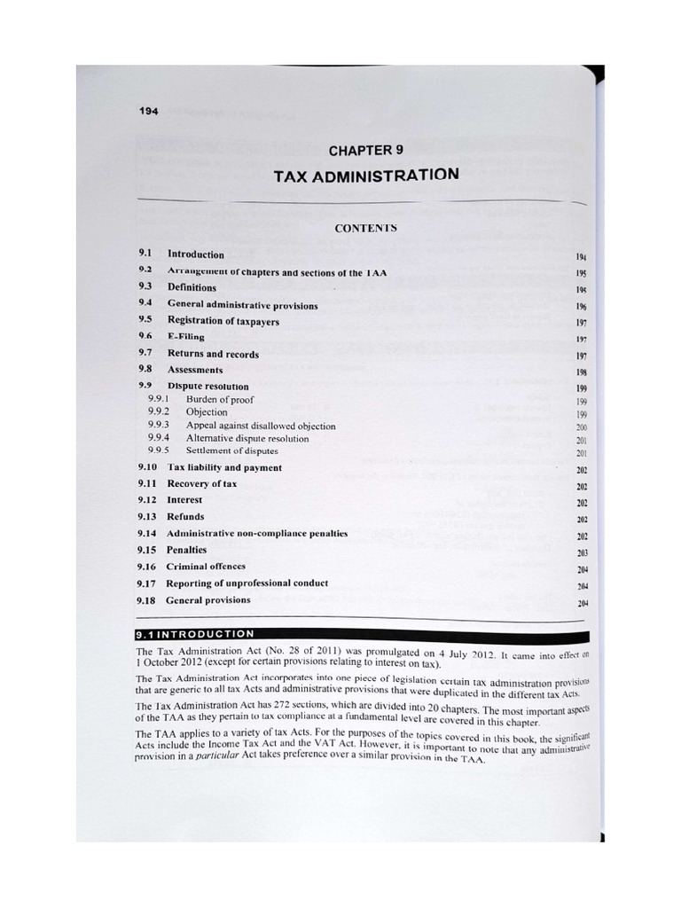 South African Tax Administration Overview | PDF | Alternative Dispute ...
