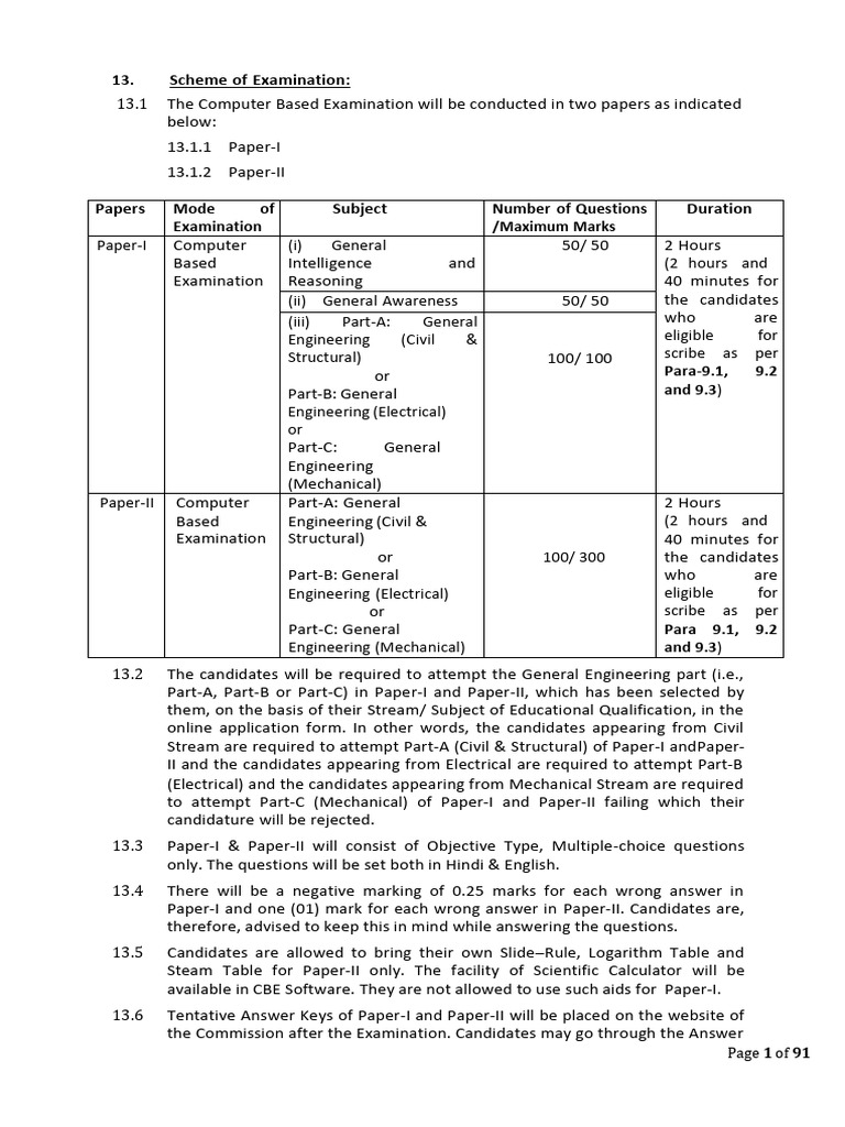 Computer-Based Exam Scheme Guide | PDF | Engineering