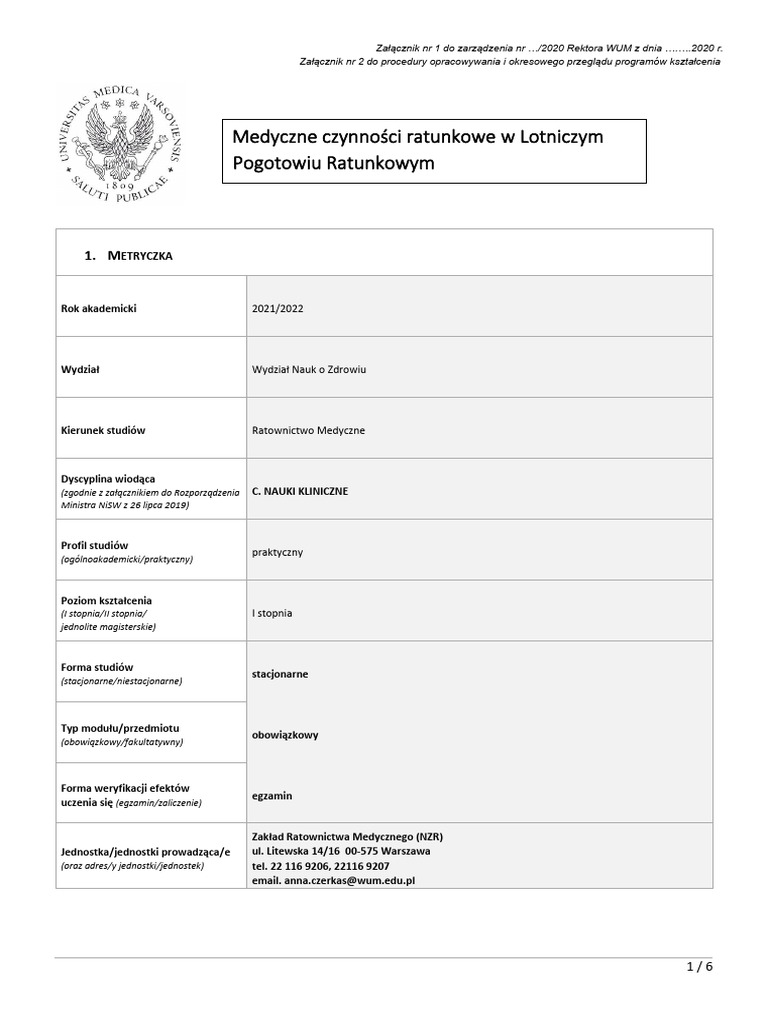 LPR - Lotnicze Pogotowie Ratunkowe | PDF