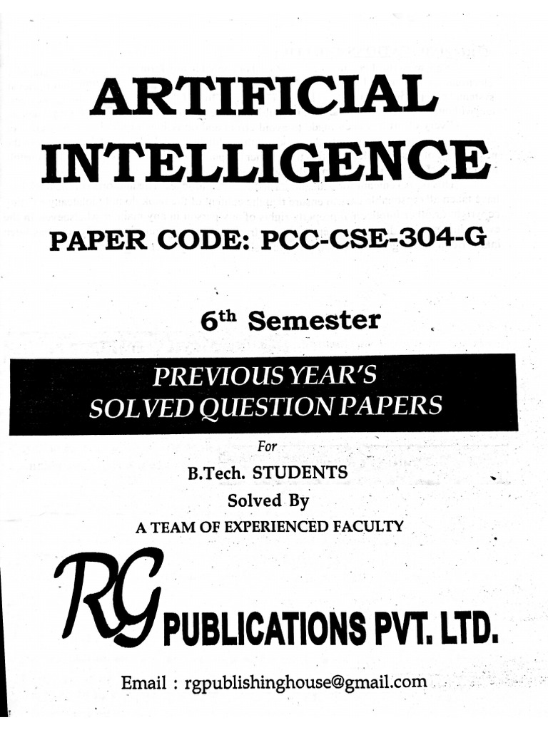 Artificial Intelligence (PCC-CSE-3334) | PDF
