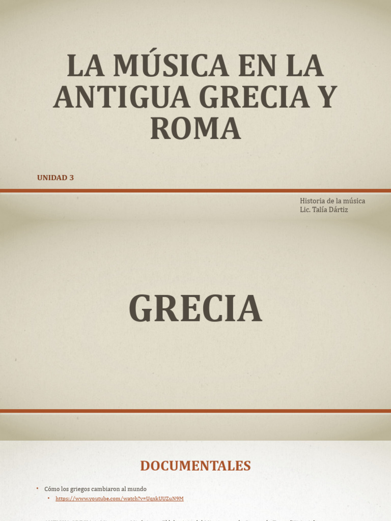 04 La Música en La Antigua Grecia y Roma-1 | PDF | Modo (música ...