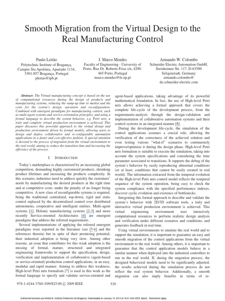 Smooth Migration From The Virtual Design | PDF | Simulation | System