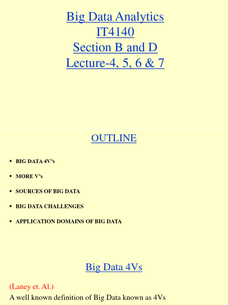 4 5 6 7 - Big Data Analytics | PDF | Big Data | Data