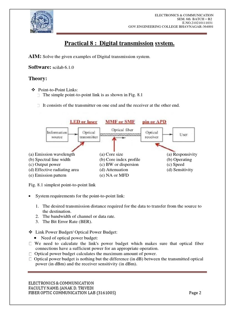 Foc 8 | PDF | Fiber Optic Communication | Optical Fiber