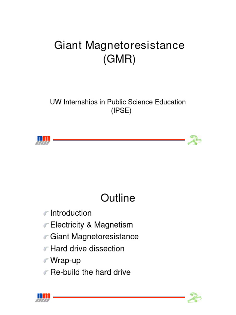 GMR Presentation | PDF | Hard Disk Drive | Building Engineering