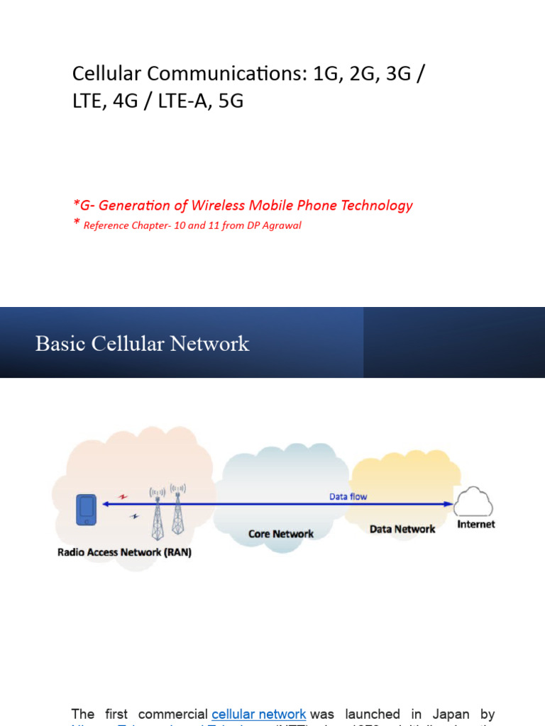Chapter-6 Cellular Communication - Generations 1G To 5G | PDF ...
