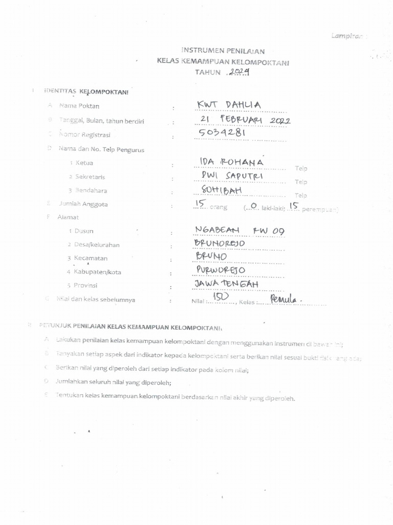 Peningkatan Kelas Kelompok Tani KWT Dahlia | PDF