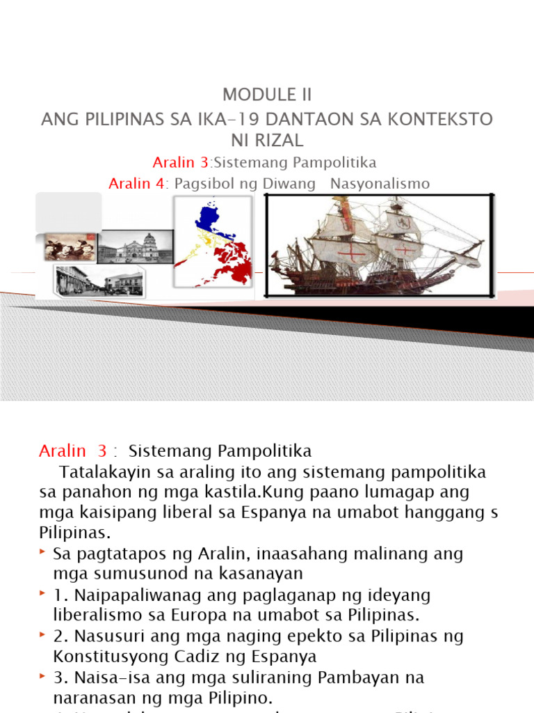Rizal Module 2 PPT 19 Dantaon A.3 A.4 (19th Century) | PDF