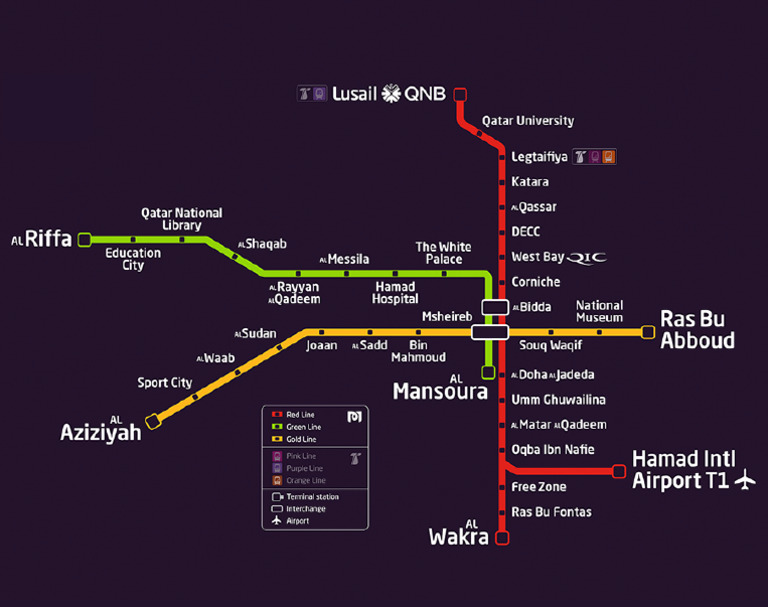 Doha Metro Map 2021 | PDF