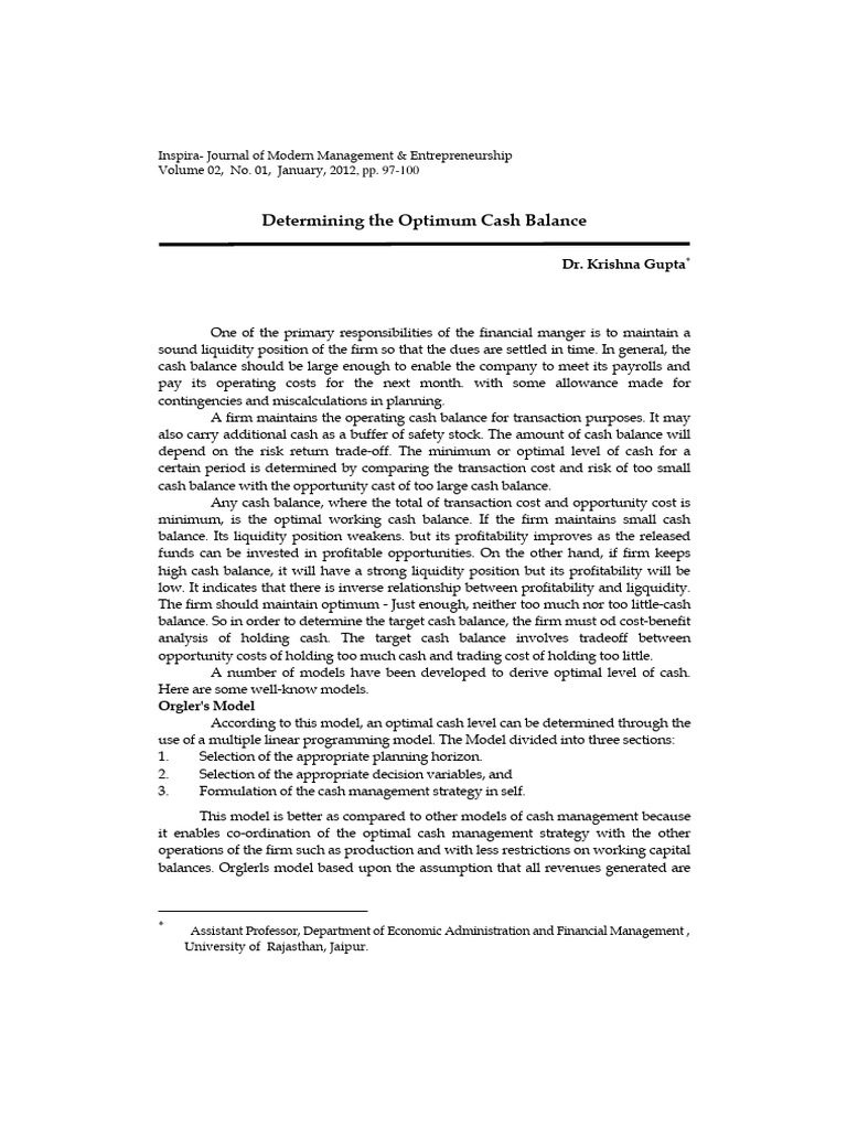 15 Dr Krishna Gupta Pdf Commercial Paper Line Of Credit 