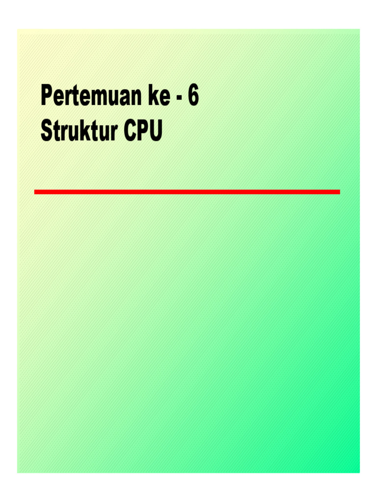 Klp-03 Struktur CPU Lanjutan | PDF