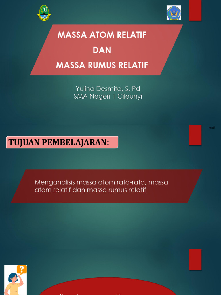 Masa Atom Relatif Dan Massa Rumus Relatif | PDF