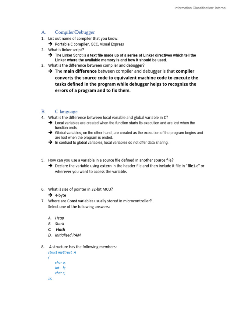 Interview Question Pdf Pointer Computer Programming Computer Program 