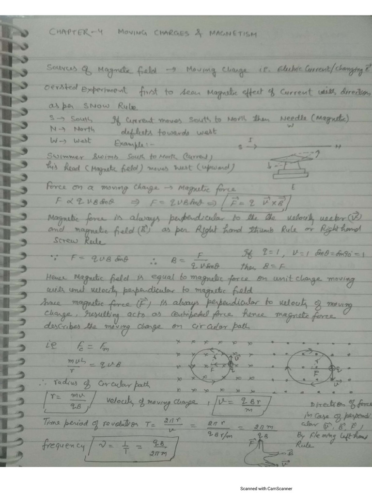 Xii Phy Chapter 4 | PDF