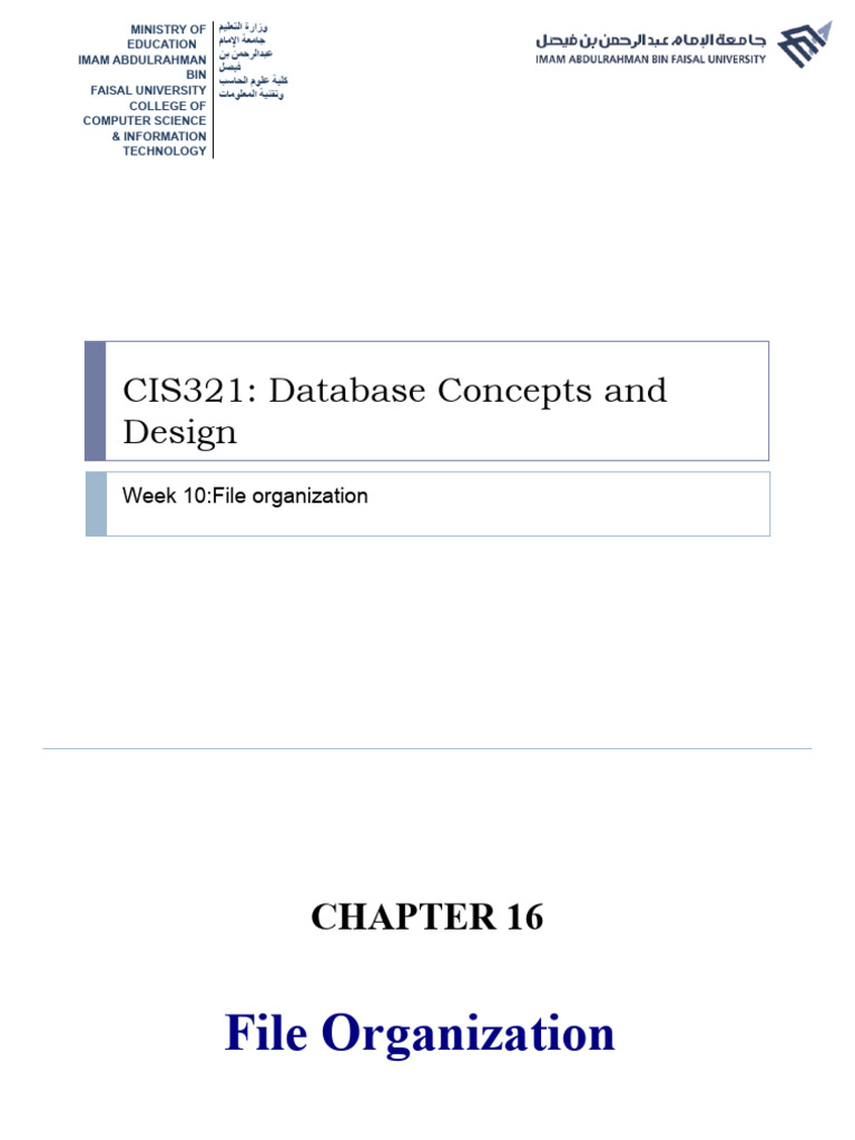 File Organization CH16 Updated | PDF | Computing | Computer Programming