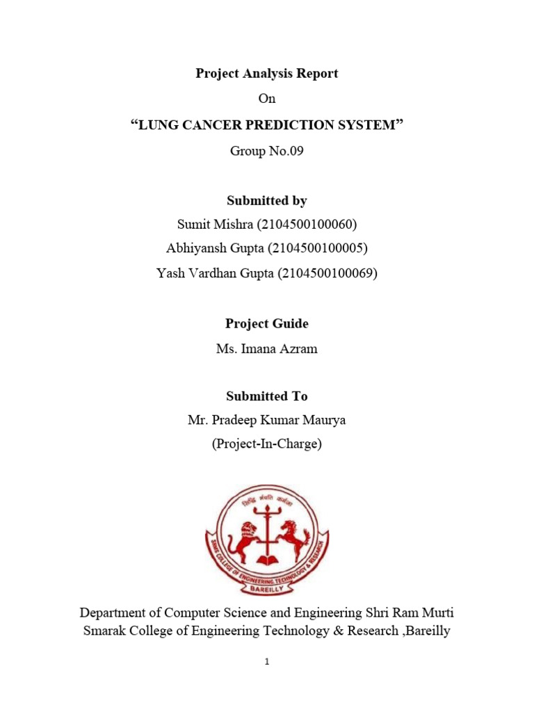 Lung Cancer Project | PDF | Machine Learning | Bayesian Network