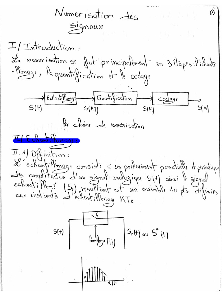 Traitement de Signal - ( | PDF
