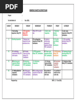 Monthly Safety Calendar Template | PDF | Transport | Transport Safety