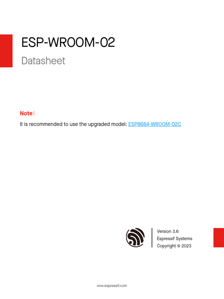 0c Esp Wroom 02 - Datasheet - en | PDF | Microcontroller | Random Access Memory