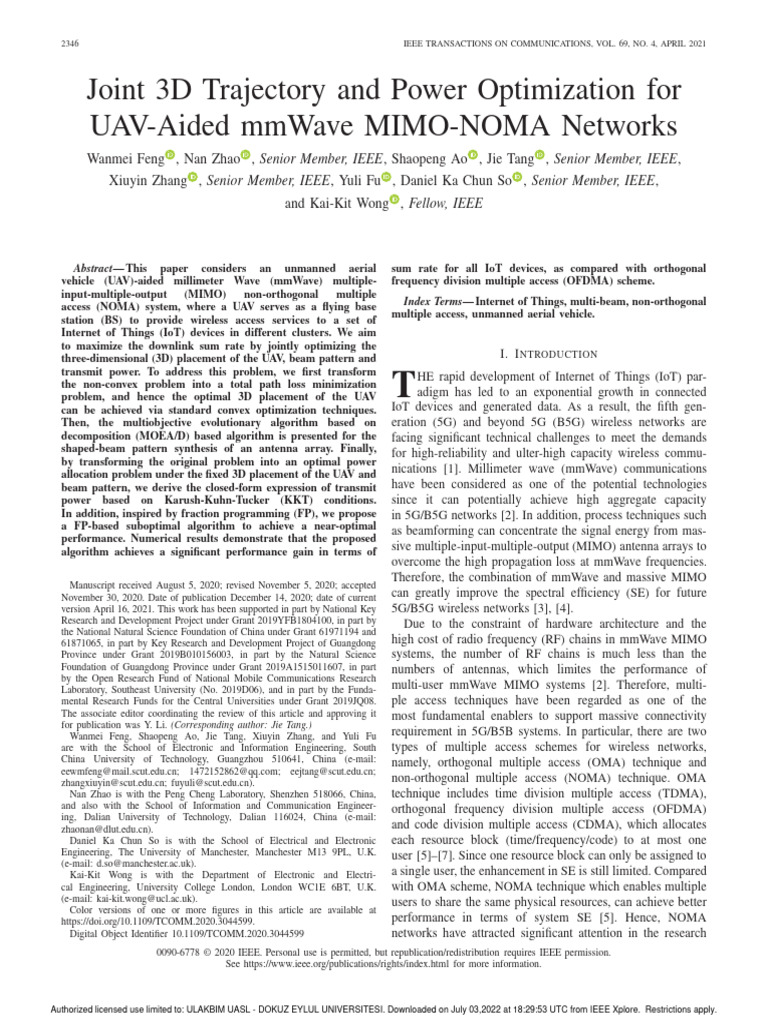 5 NOMA Mmwave | PDF | Mimo | Channel Access Method